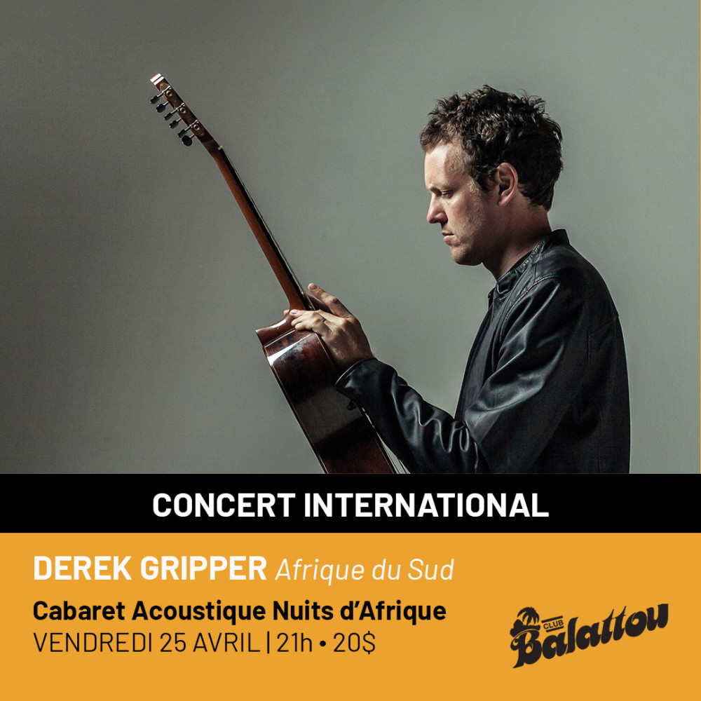 Billets pour Derek Gripper - Cabaret Acoustique Nuits d'Afrique à Montréal le 2025-04-25 21:00: ...