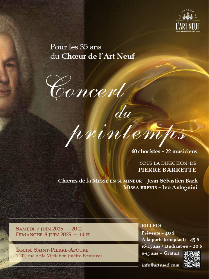 Billets pour Concert du printemps 2025 du Choeur de l'Art Neuf à ...